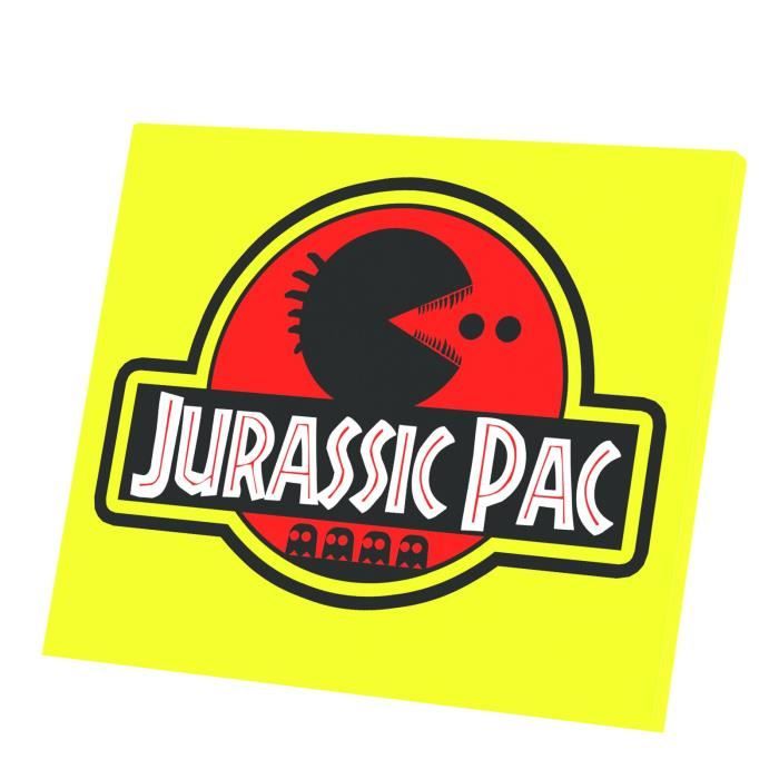 Tableau Décoratif Jurassic Pac Cinema Pac Man Park Dinausore (36 cm x ...