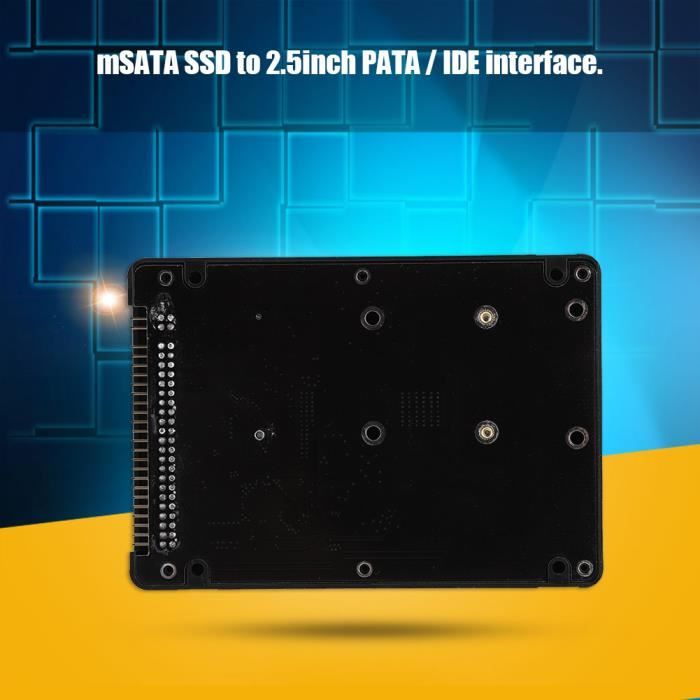 Boîtier SSD mSATA vers IDE - Adaptateur disque dur à port parallèle ...