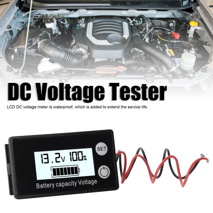 Testeur de tension CC JX-6133 LCD DC Voltage Meter Testeur de capacité ...