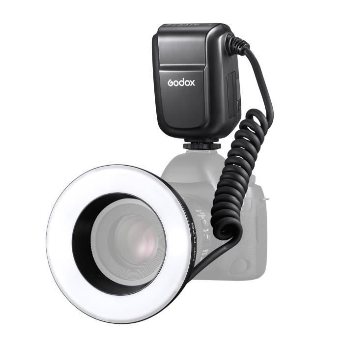 Godox MF-R76 Universal Macro Ring Flash Light GN14 10 niveaux de ...