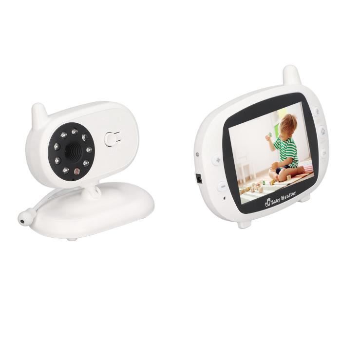 GOTOTOP Moniteur bébé vidéo Moniteur vidéo bébé sans fil 3,5 pouces 2 ...