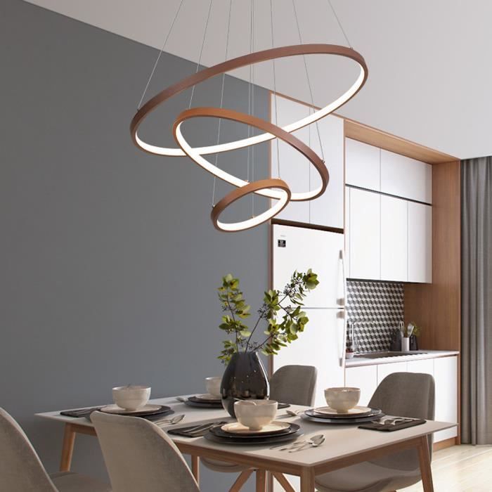 Moderne Suspension LED Dimmable avec Télécommande Lampe pour Plafond ...