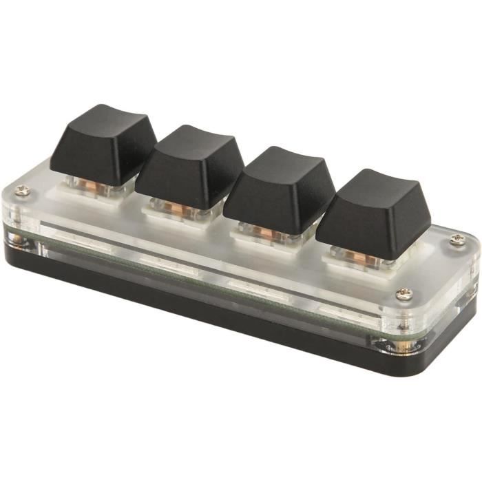 Mini Clavier Mécanique Macro À 4 Touches, Clavier Programmable Usb ...