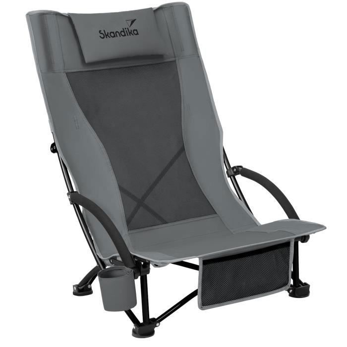 Chaise de Plage Pliable - Skandika Beach - Chaise de Camping Pliante ...