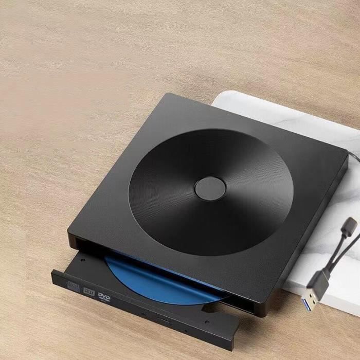 Lecteur de CD Externe, Type C USB 3.0 Portable Lecteur de CD Externe ...