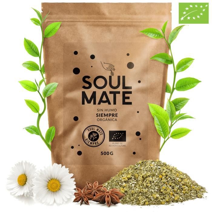 Yerba Mate Bio Soul Mate Orgánica Siempre du Brésil Sans Fumée - 500g ...