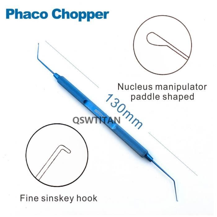 Phaco Chopper manipulateur sinskey spatule crochet, instrument ...