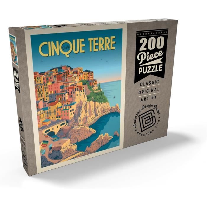 Italie : Cinque Terre, Affiche Vintage - Premium 200 Pièces Puzzle ...