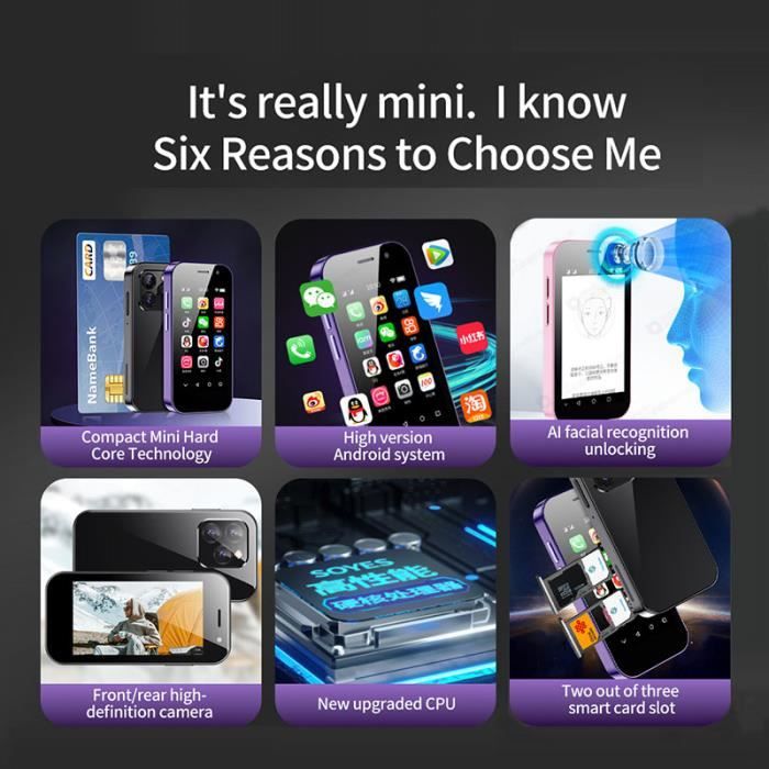 Smartphone - SOYES - XS14 Pro - 3,0 pouces - 3 Go RAM - 64 Go ROM ...