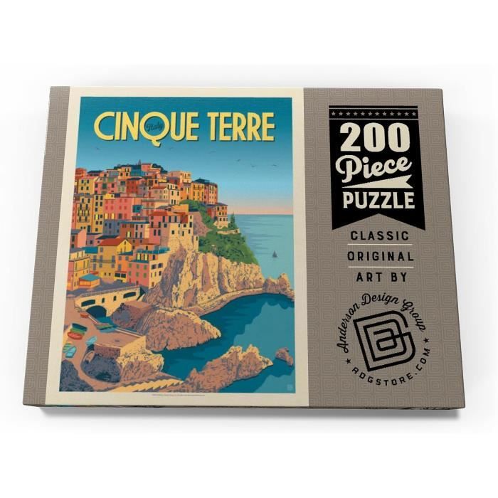 Italie : Cinque Terre, Affiche Vintage - Premium 200 Pièces Puzzle ...