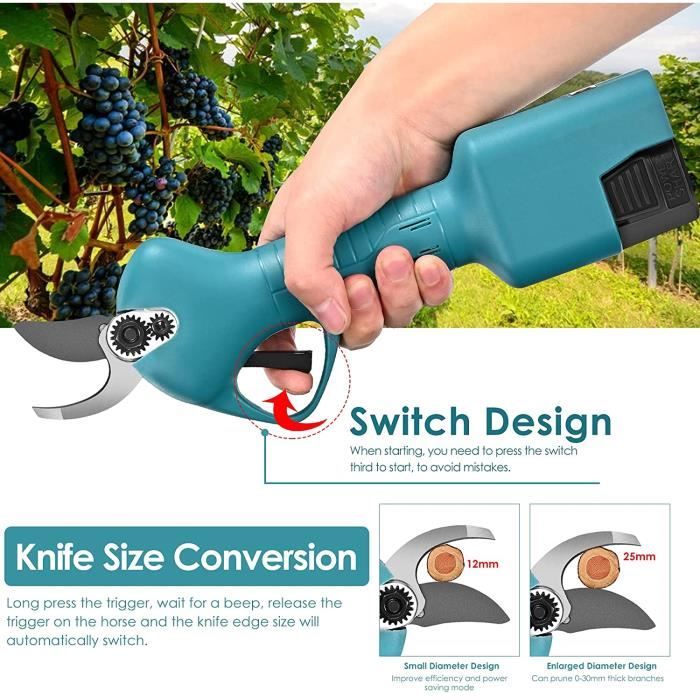 RUMOCOVO Secateur Electrique sans Fil, Secateur Electrique avec ... RUMOCOVO Secateur Electrique sans Fil, Secateur Electrique avec ...