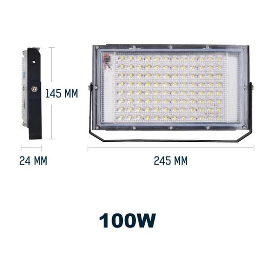 Projecteurs LED étanches,50 W,100W,IP65,blanc,DC 12V,RGB AC,lampadaire ...