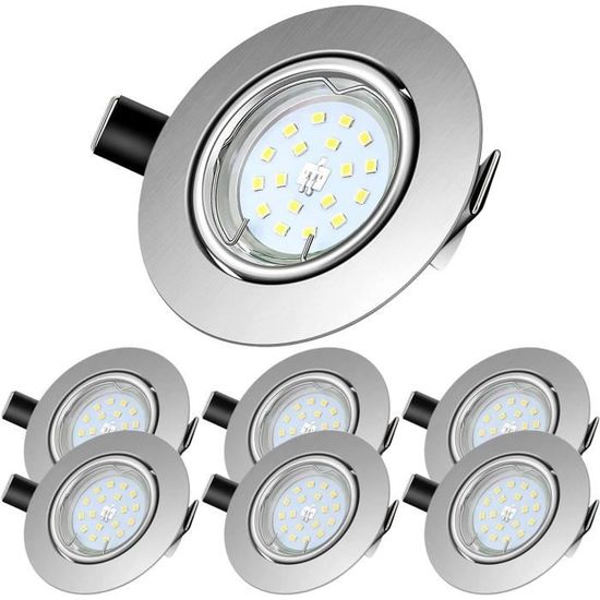 Led Spots Encastrables Blanc Froid 6000k 600lm Plafonnier Encastré 5w