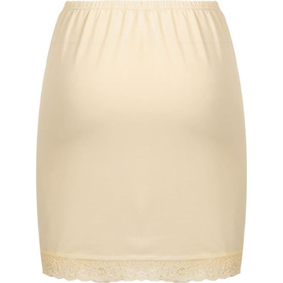 Jupon Dentelle Gainant Femme - YIZYIF - Type A Ecru - Sous-Jupe Bureau ...