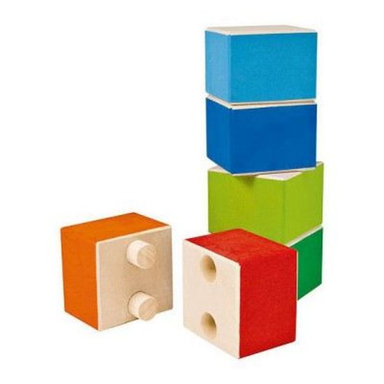 Jouet éducatif - SELECTA - Cubes - Combinaison de 6 cubes - 6 pièces ...