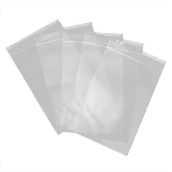 500 pièces Transparent sachets Plastiques refermables Sachet Plastique ...