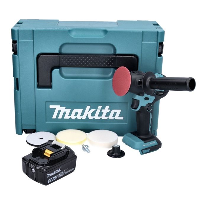 Makita DPV300G1J Polisseuse sans fil 18 V - 50 / 80mm - Brushless + 1x ...