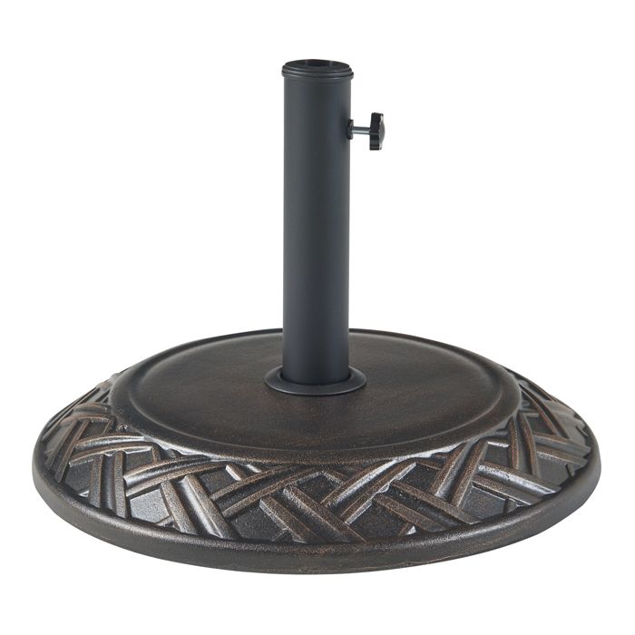 Pied de parasol Bisegna avec adaptateurs 37 42 52 58 mm bronze ...