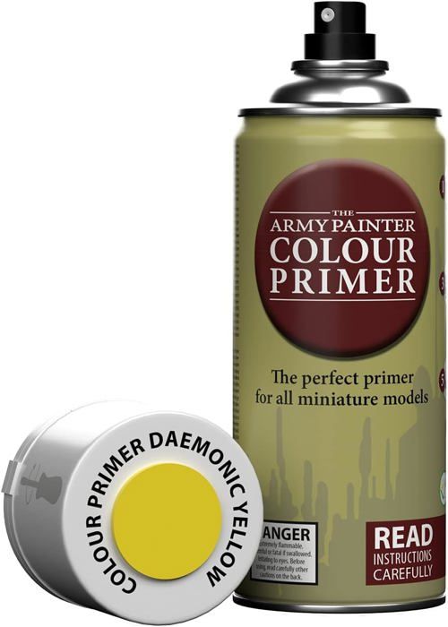 Colour Primer|Spray Acrylique Couleur Daemonic Yellow de 400 mL,Apprêt ...