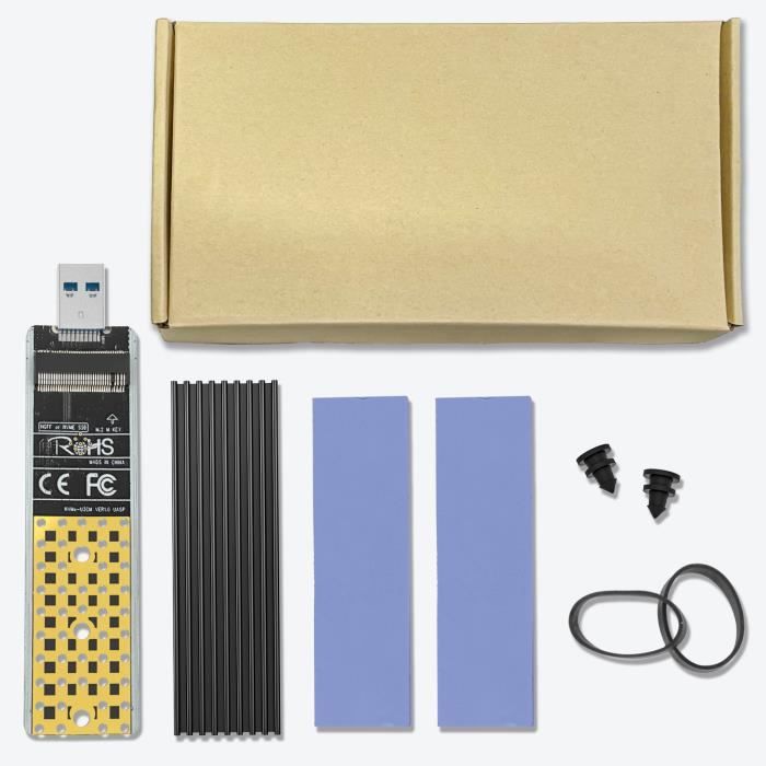 Disque dur - ACASIS M2 SSD Cas NVME Boîtier M.2 USB 3.1 Adaptateur PCIE ...