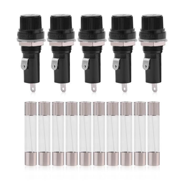 Prise de porte-fusible Screw Cap Solder Fuse Holder,5pcs Electrical ...
