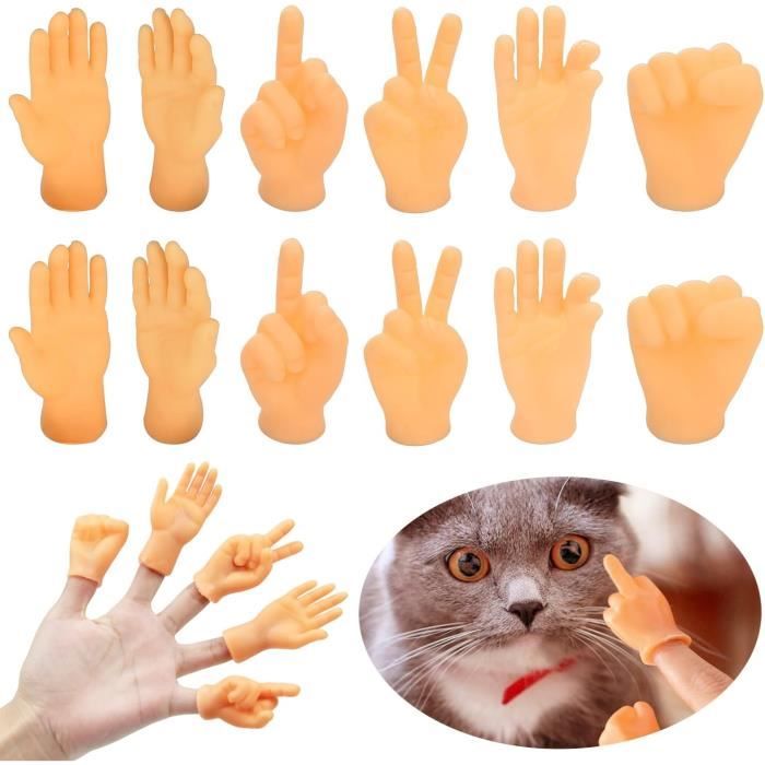 16 Pcs Mini Doigts Mains Tiny Hands Mini Marionnettes Doigts pour ...