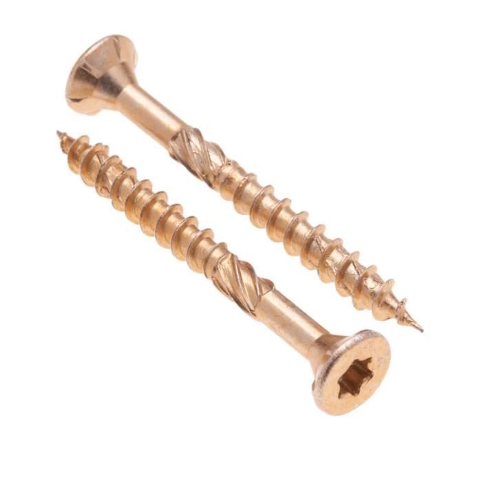 6mm Vis à Bois Autotaraudeuses en Acier au Carbone Torx Jaune Avec Tête ...