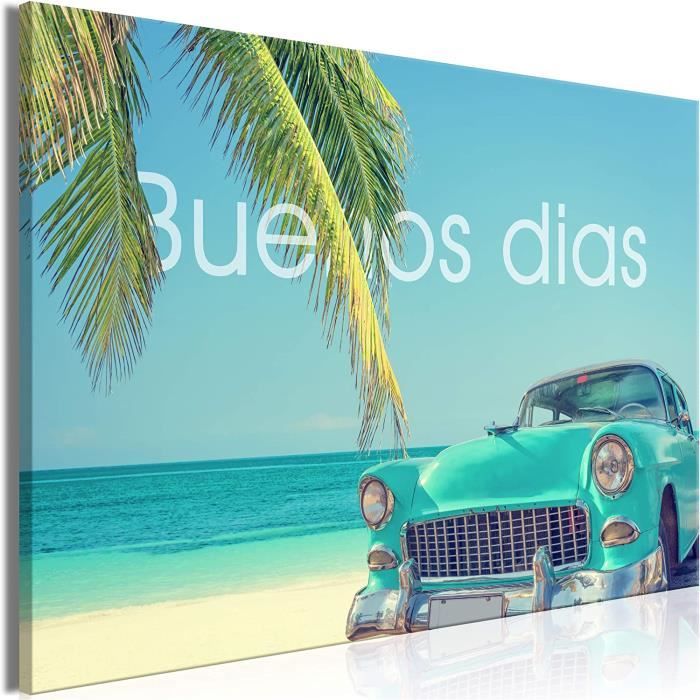 Tableau mural Mer sur Toile intissée avec cadre 50x70cm - Paume Plage ...