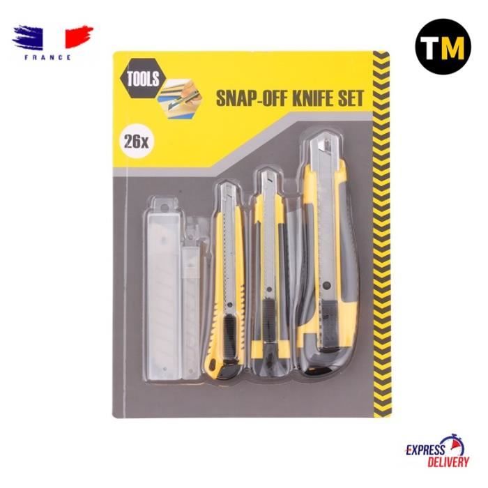 Set de cutters à lame sécable - Cdiscount Bricolage