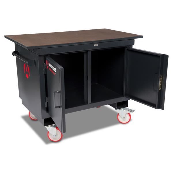 Table de monteur armoire mobile plateau bois ARMORGARD - BH1270M-W ...