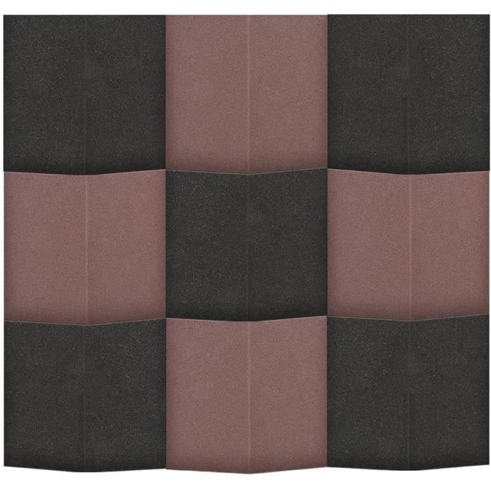 Mousse acoustique - 30 x 30 cm - Isolation acoustique - Marron307 ...