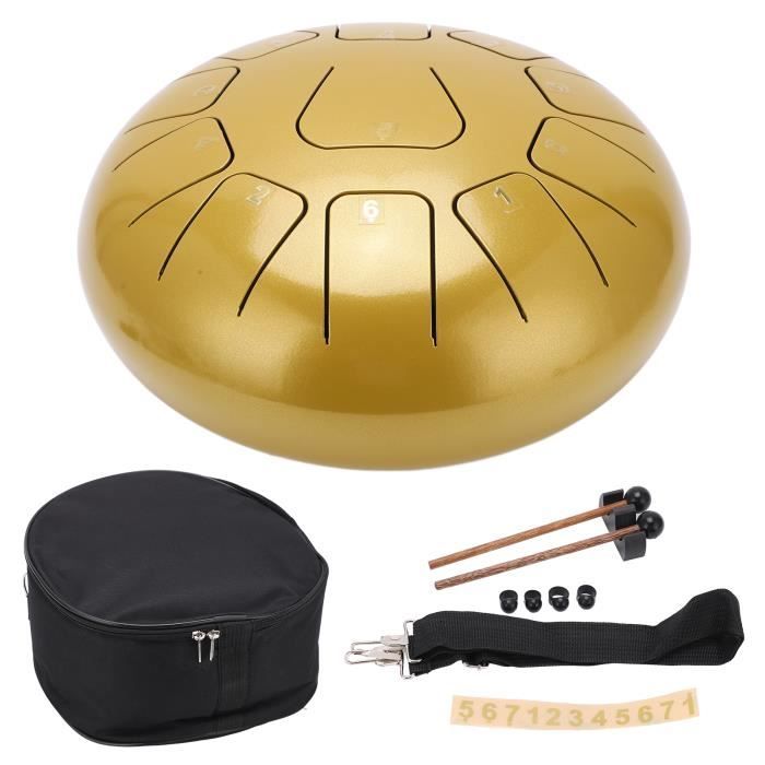 Tambour de langue 12in Tongue Drum Golden Ethereal Healing Drums Tank ...