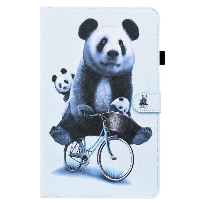 Tablette Etui Lenovo Tab M10 TB-X605FC TB-X605LC 10.1" Panda à vélo PU ...