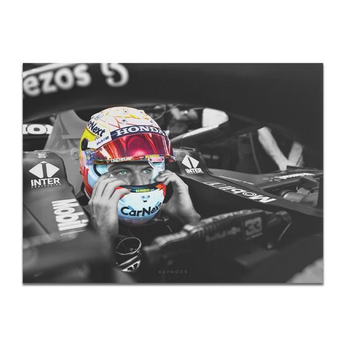 Affiche - Max Verstappen - Formule 1 2021 - Champion du monde - Toile ...
