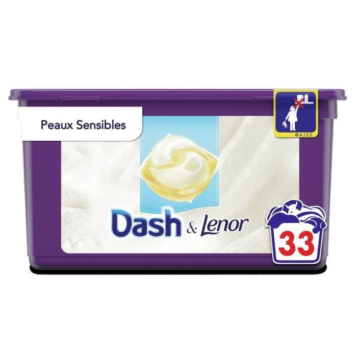 DASH Allin1 Pods Lessive en capsules - 33 lavages - Cdiscount ...