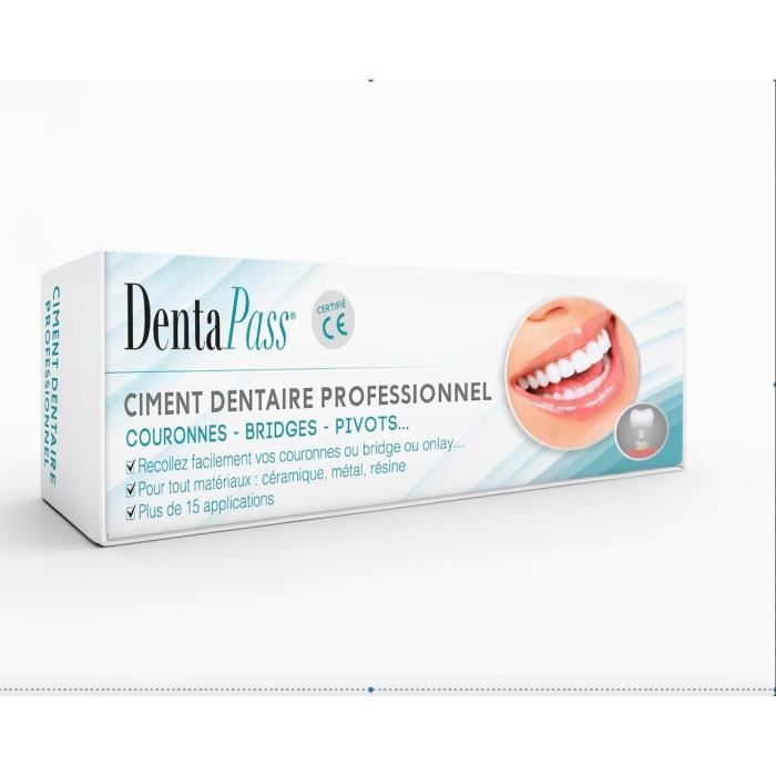 Ciment Dentaire Colle Dentaire Pour Couronne,Bridge,Dent sur Pivot ...