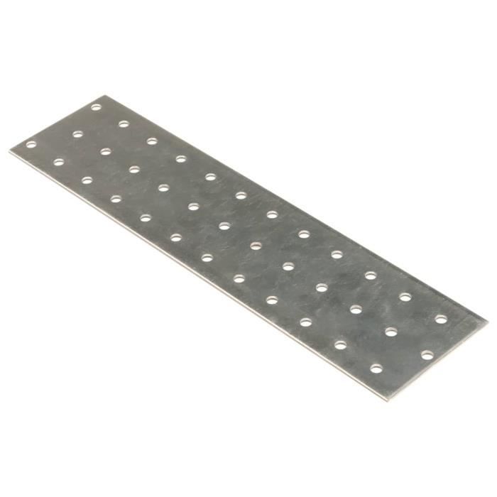 EQUERRE DE FIXATION - Plaques perforées 40 pcs 2 mm 240x60 mm acier ...