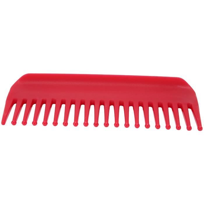 Peigne à dents larges - DRFEIFY - Flexible - Résistant - Noir/Rouge ...