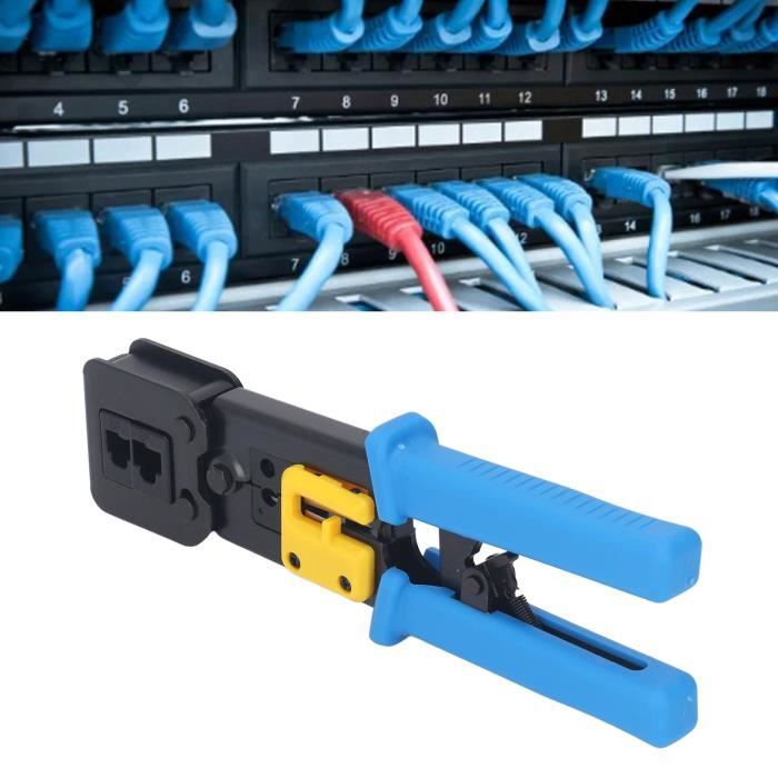 Pince à sertir pour câbles réseau - EJ.LIFE - A sertir - Bleu ...