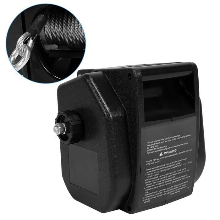 Treuil électrique - OMABETA - 12V - 2721 KG - Télécommande sans fil ...