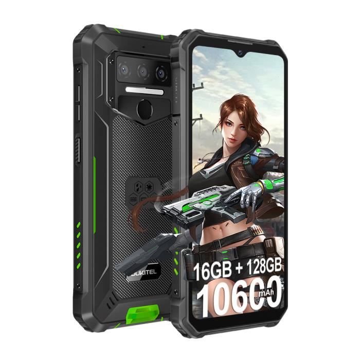 OUKITEL WP23 Pro Smartphone Robuste - 10600mAh - 6.52"HD+ 8 Go RAM + 128Go ROM - 13MP+5MP ...