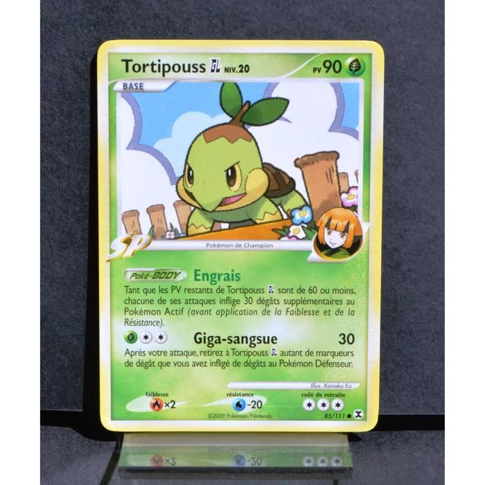 Carte Pokémon 85-111 Tortipouss Gym Leader Platine Rivaux Émergents ...