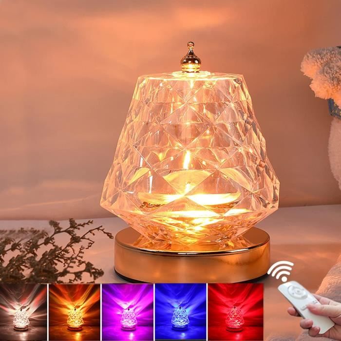 Lampes De Table Led Avec Télécommande Rgb Dimmable Lampe De Chevet ...