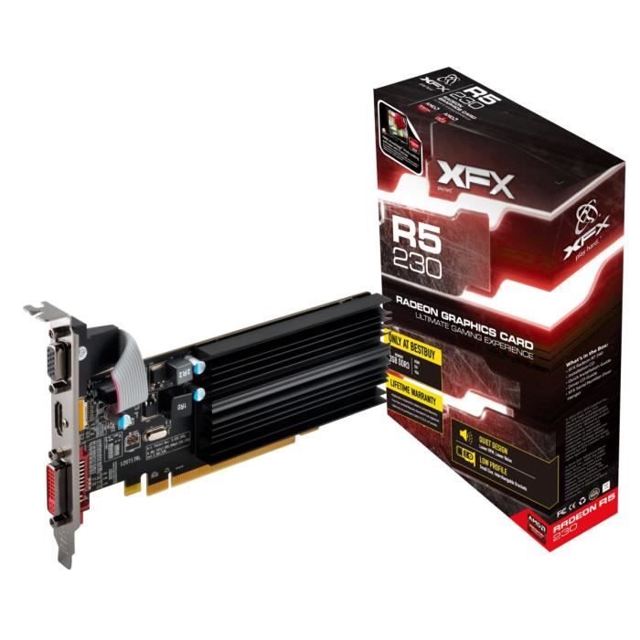 XFX Carte graphique AMD Radeon R5 230 - 1Go - GDDR3 - Cdiscount ...