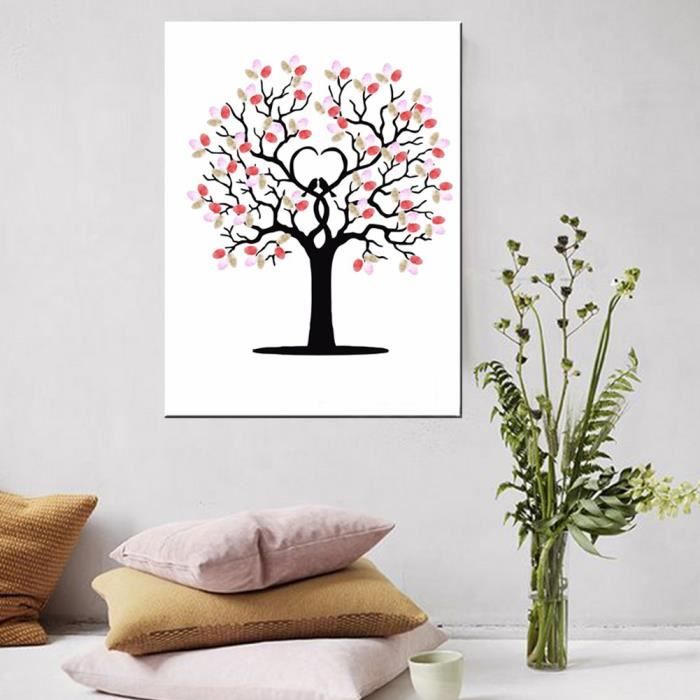 LES Tableau de signature et empreinte pour l'occasion du mariage avec ...