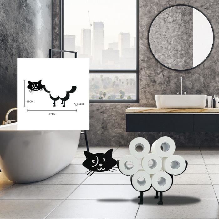 SERVITEUR WC010-Cat--Porte rouleau de papier toilette en fer, chien ...