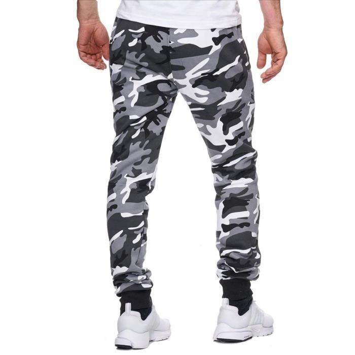 Jogging homme camouflage - Jogging 794 blanc - Molleton confortable ...