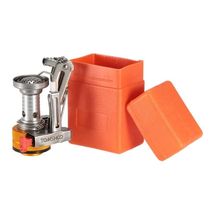 4 -TOMSHOO – Mini fourneau de Camping ultraléger, fourneau pliable ...