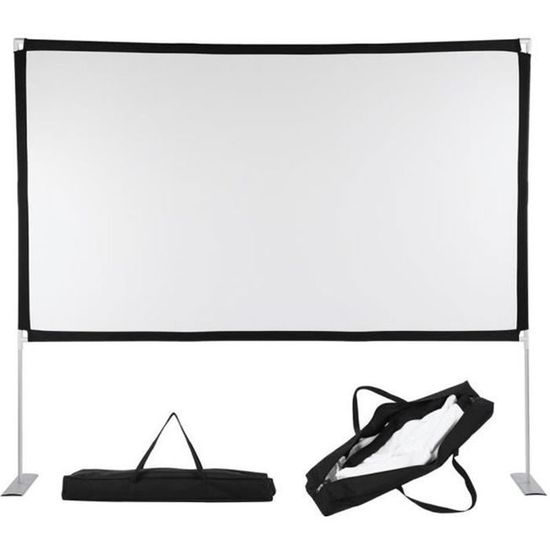 Écran de Projection Toile de Videoprojecteur 100' 4K HD 16: 9 ...