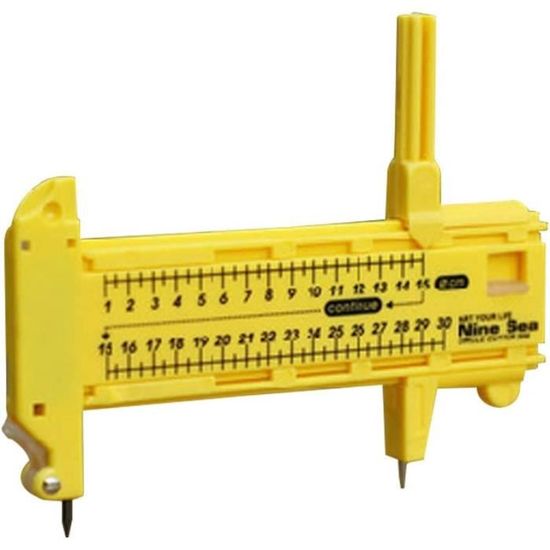 AJW-Compas Coupe-Cercle Utilitaire Coupe-Papier Photo Outil Circulaire ...